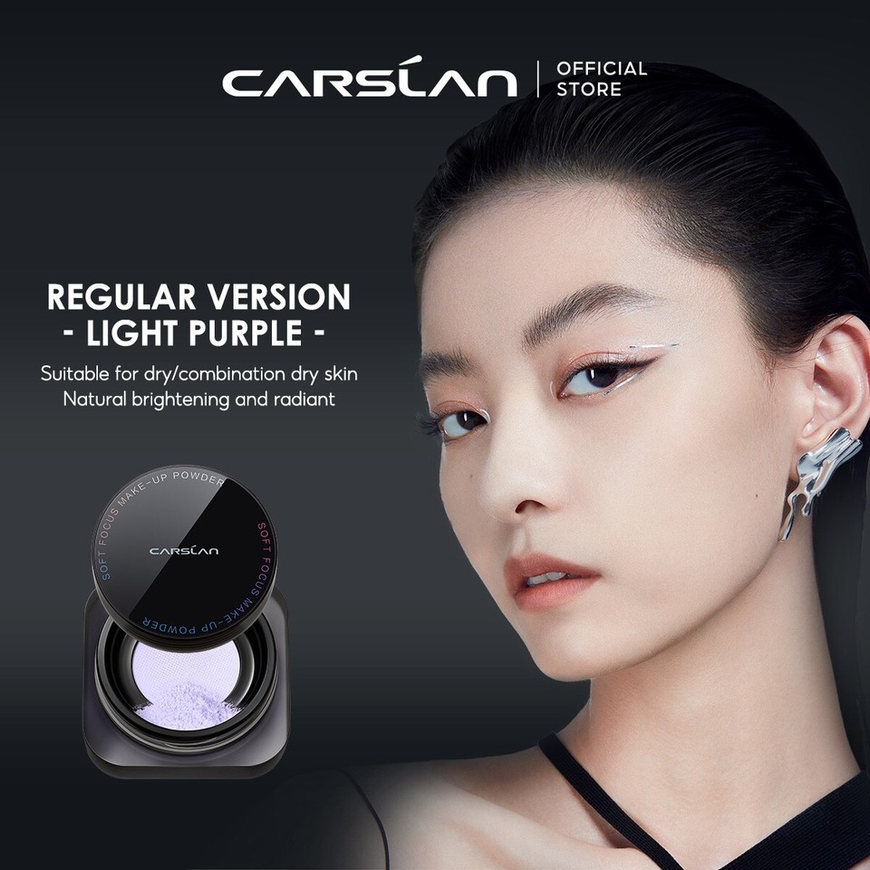 CARSLAN Black Magnetic Translucent Loose Setting Powder Makeup ...