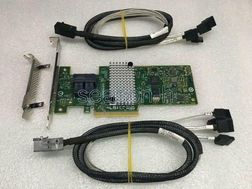 LSI 9340-8i IBM 46C9115 M1215 12GB RAID0.1.10.8 PORTS raid + 2pcs 8643 ...