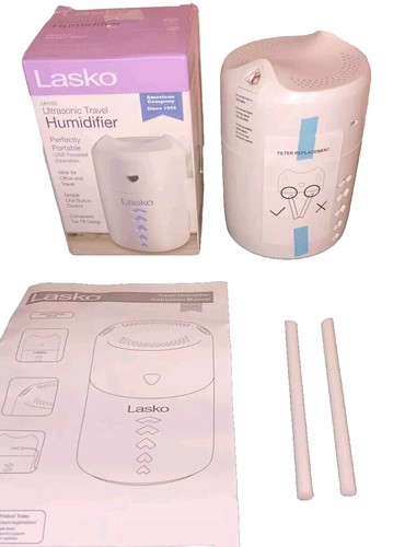 Lasko UH150 Ultrasonic Cool Mist Personal Travel Humidifier w/ Night ...