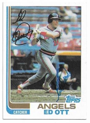 ED OTT Autographed Signed 1982 Topps Baseball card #469 California ...