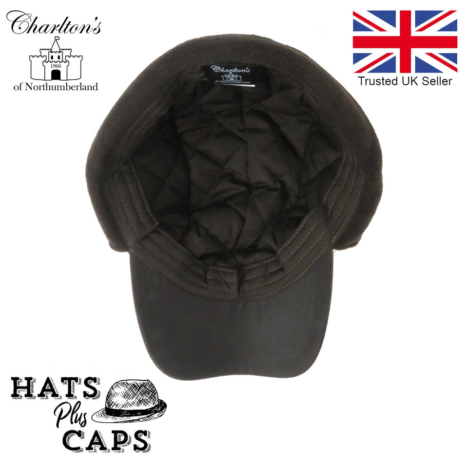 Waterproof Mountain Cap British Waxed Cotton Earflap Trapper Hat ...