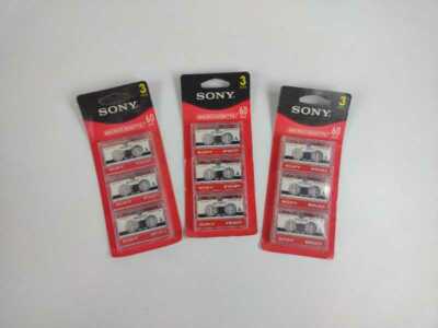 3 x 3 Pack Sony MC-60 micro cassettes - New and Sealed | eBay