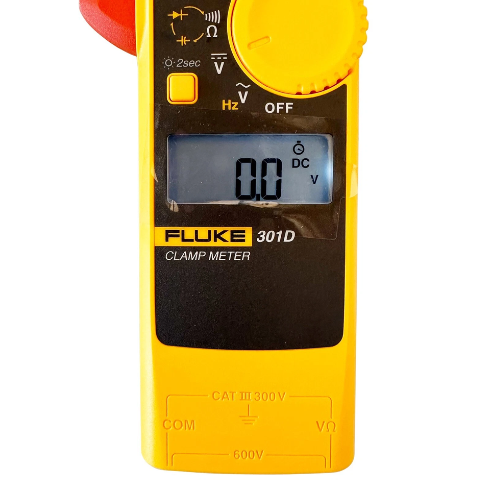 Fluke 301D AC/DC Clamp Meter 600A 600V Voltage Current Frequency Backlight | eBay