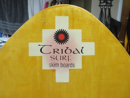 Vintage Tribal Surf Board Wooden Skim board Sun Burst 30 X 19.5 | eBay
