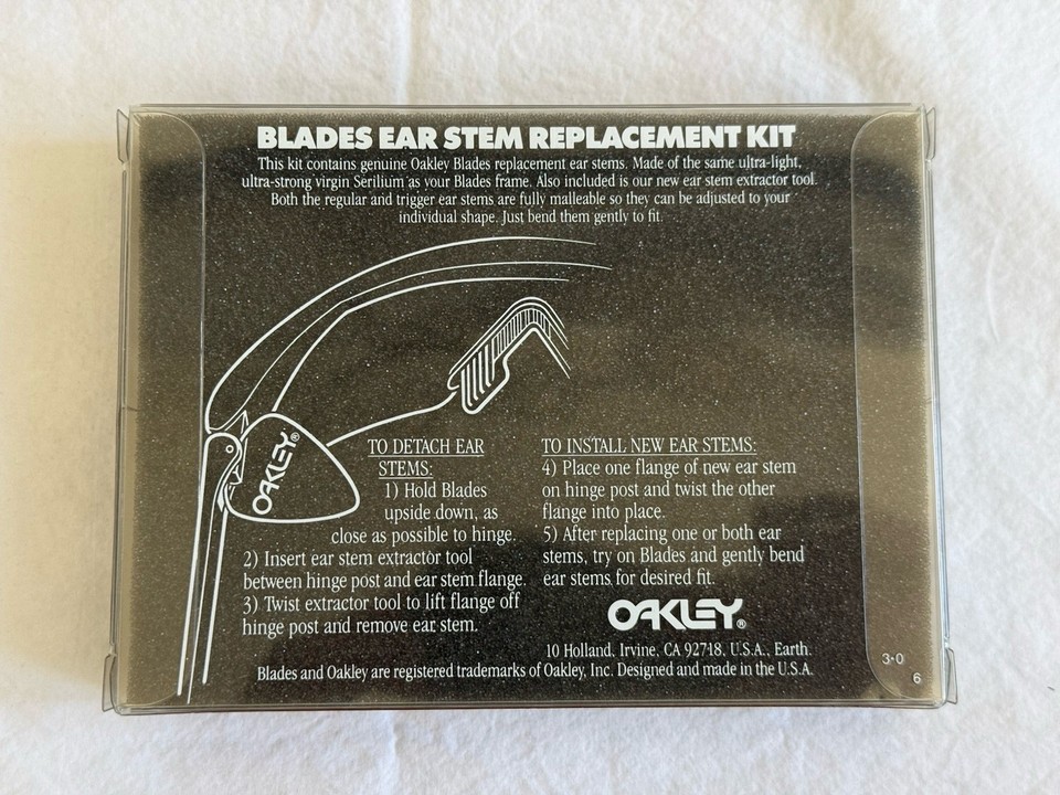 OAKLEY RAZOR BLADES Ear Stem Replacement Kit Trigger Standard Earpieces ...