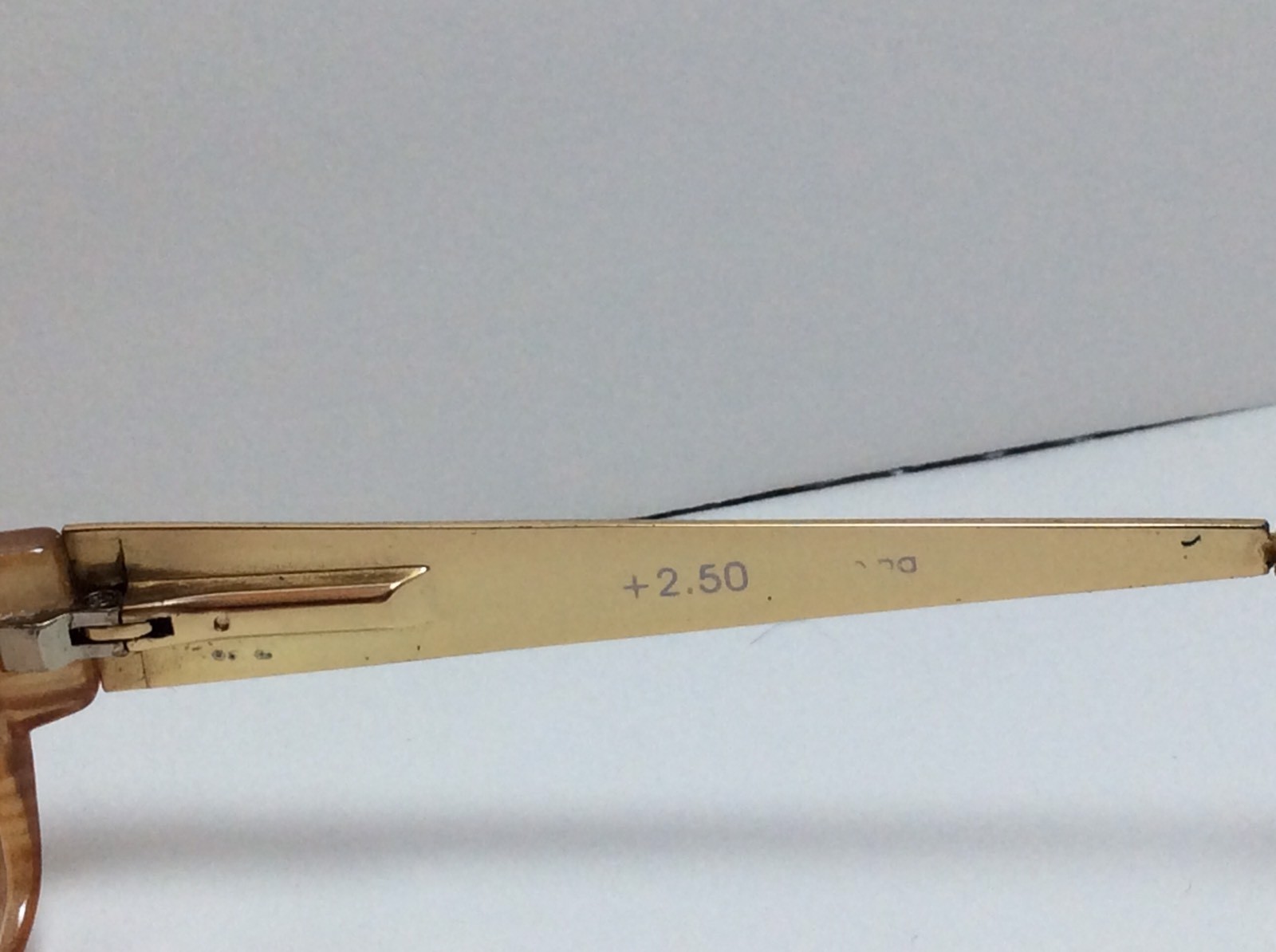 JM New York Eyeglasses FRAMES +2.50 Champagne/Gold 145mm Arms Readers ...