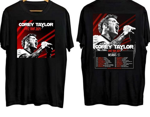Corey Taylor 2024 North American Tour Merch, Corey Taylor CMF2 Ttshirt ...