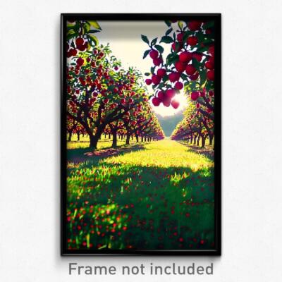 Pixel Art Poster - Spotted Orchard (8 Bit Psychedelic Trippy Video Game ...