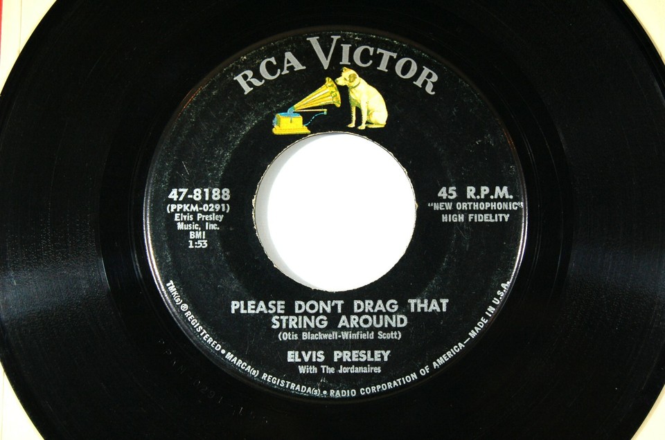 ELVIS Devil In Disguise / Please Don't Drag That String Around 45 ...