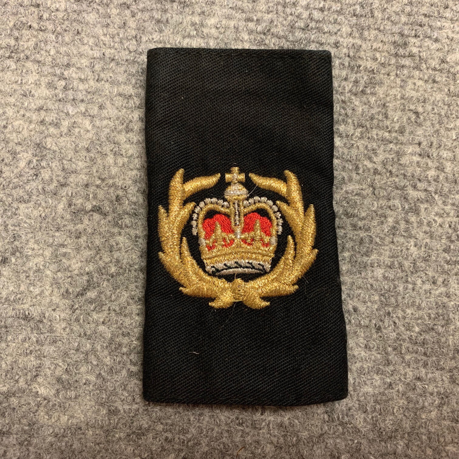 Royal Navy Rank Slide Gold Embroidery On Black, Able & Leading Rate WO2 ...