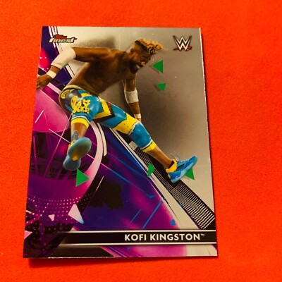 Kofi Kingston .. 2021 Topps Finest WWE Wrestling Base Card 19 | eBay