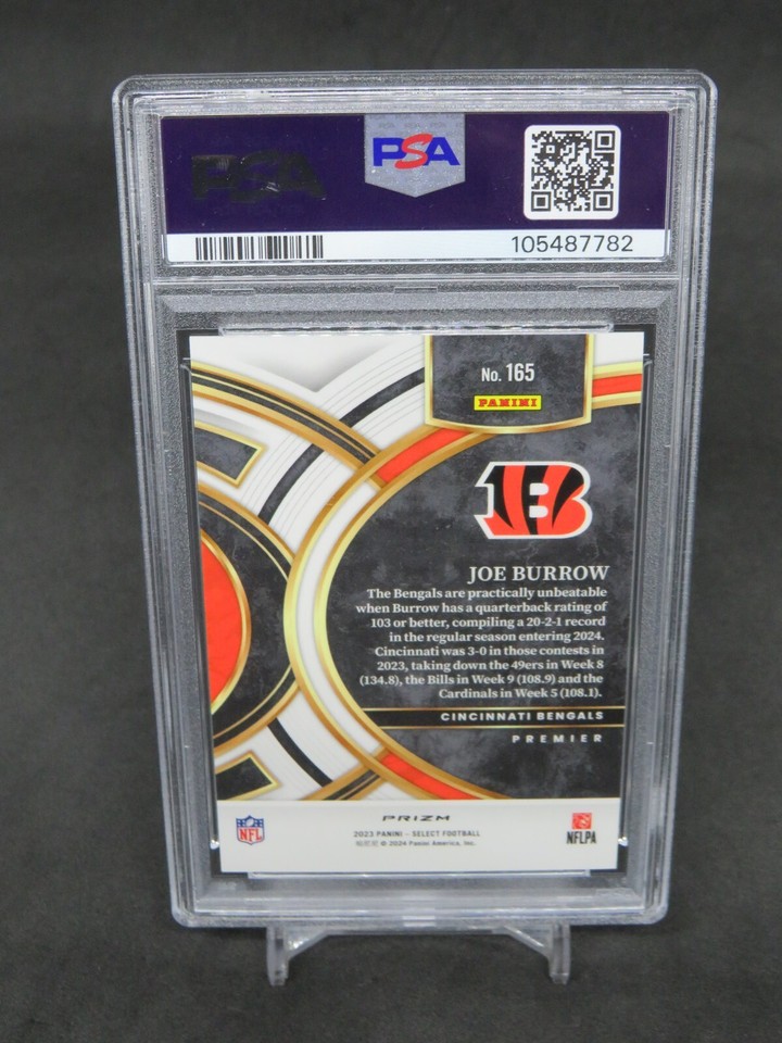 2023 PANINI SELECT JOE BURROW RED DISCO PRIZM /49 PSA 10 CINCINNATI ...