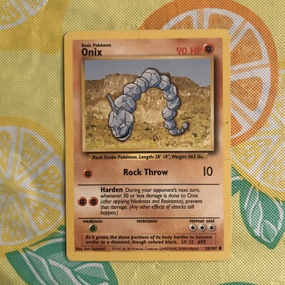 Pokémon TCG Onix Base Set 56/102 Common Base Set | eBay