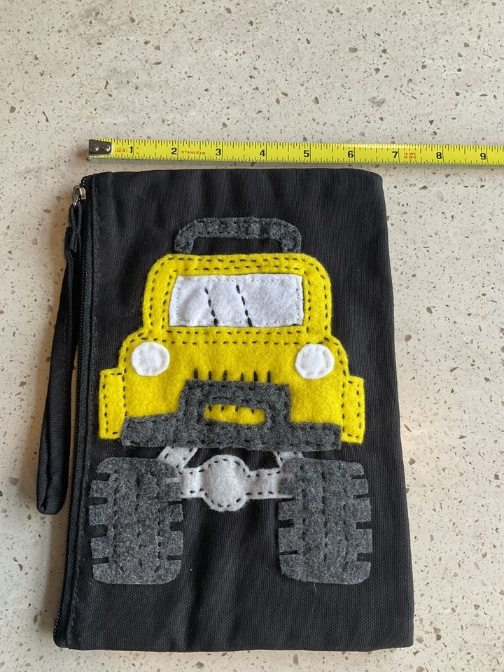NEW OFF ROAD J33P CANVAS ZIPPER Bag W/HAND SEWN DESIGN W/ Free Duck Key ...