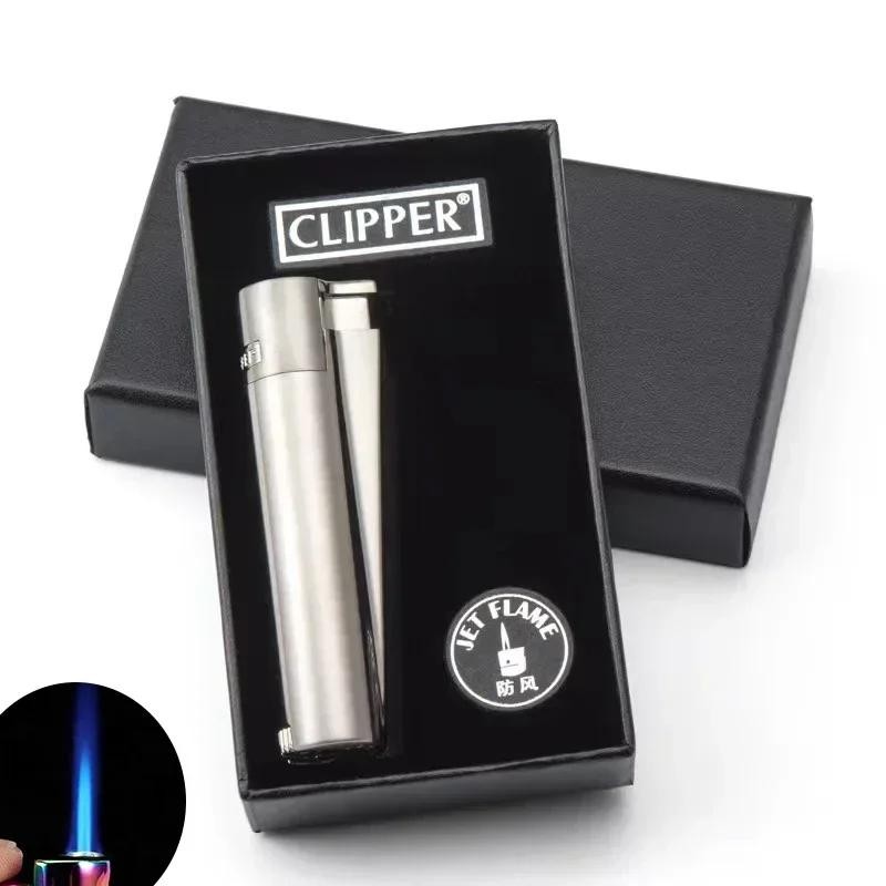 New Clipper Spades Metal Fireless Butane Gas Jet Torch Lighter Portable ...