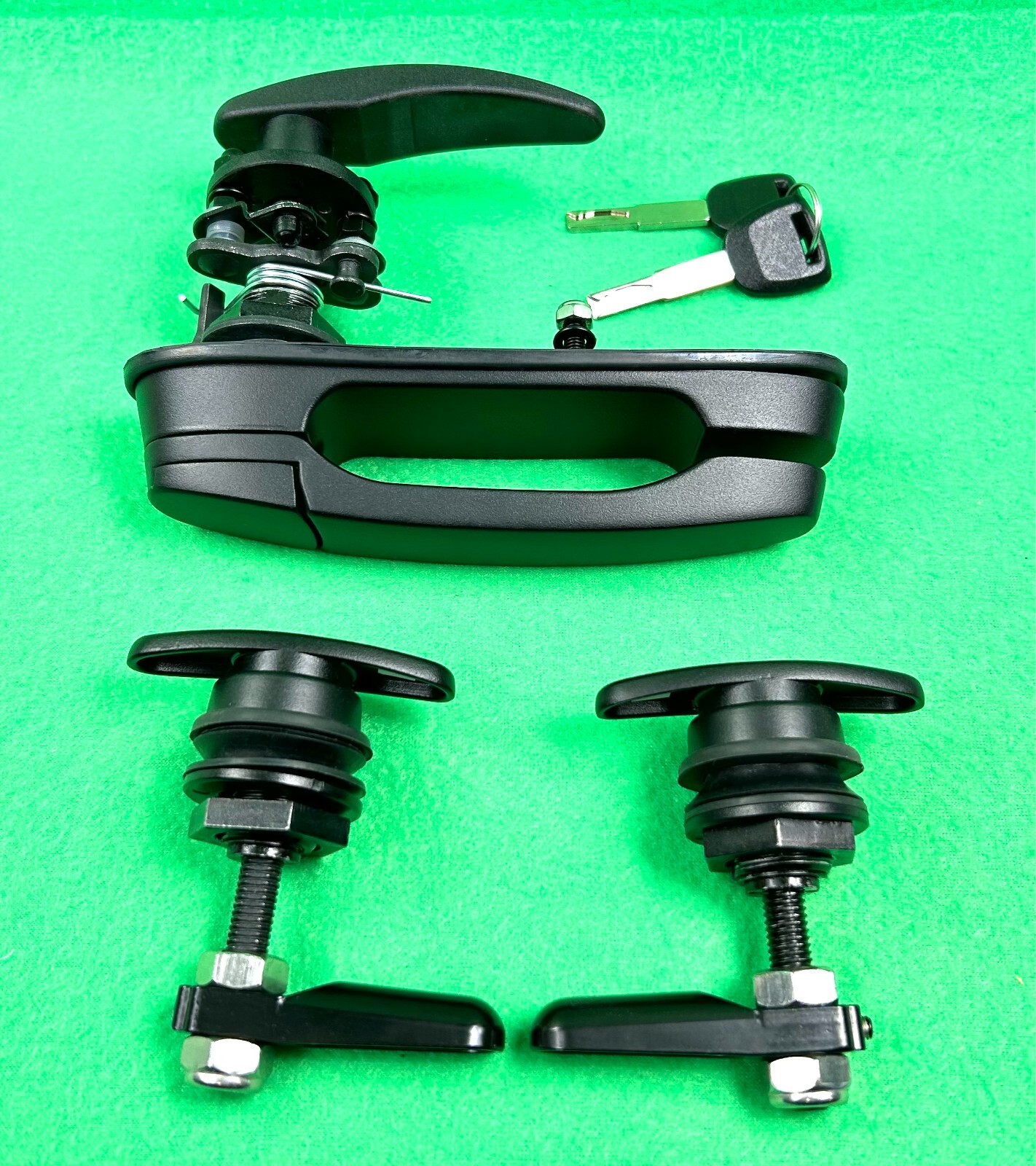 Ute Canopy Rear Glass Window Handle & 2 x Side Lift Up Window Locks T ...