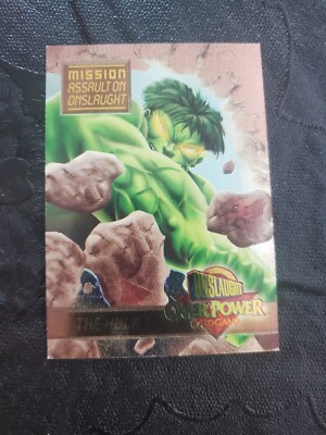 1996 Fleer Ultra Marvel Onslaught Overpower Assault on Onslaught Hulk ...