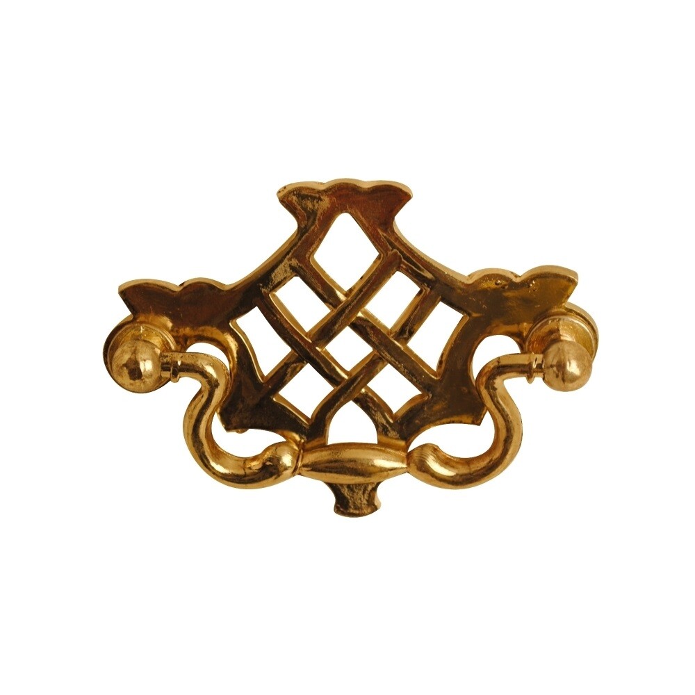 Lattice Handle Antique Brass Bright Brass Cupboard Drawer Pull Door ...