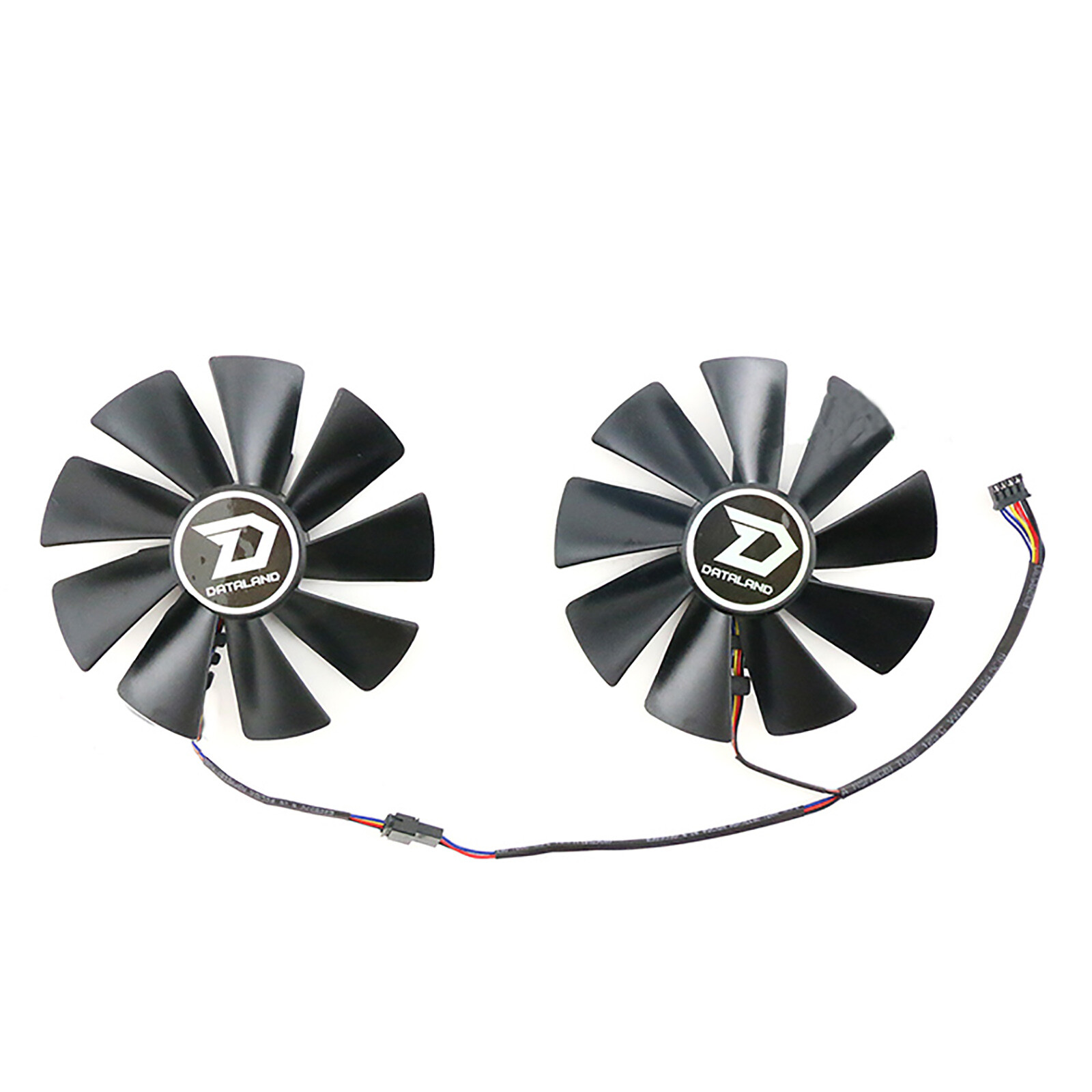 1Pair Cooling Fan Replacement Fan For POWERCOLOR/DATALAND RX6600XT 8GB ...