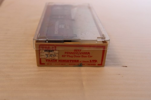 HO Scale Train Miniatures, 40' Box Car, Pennsylvania, Brown, #19837 ...