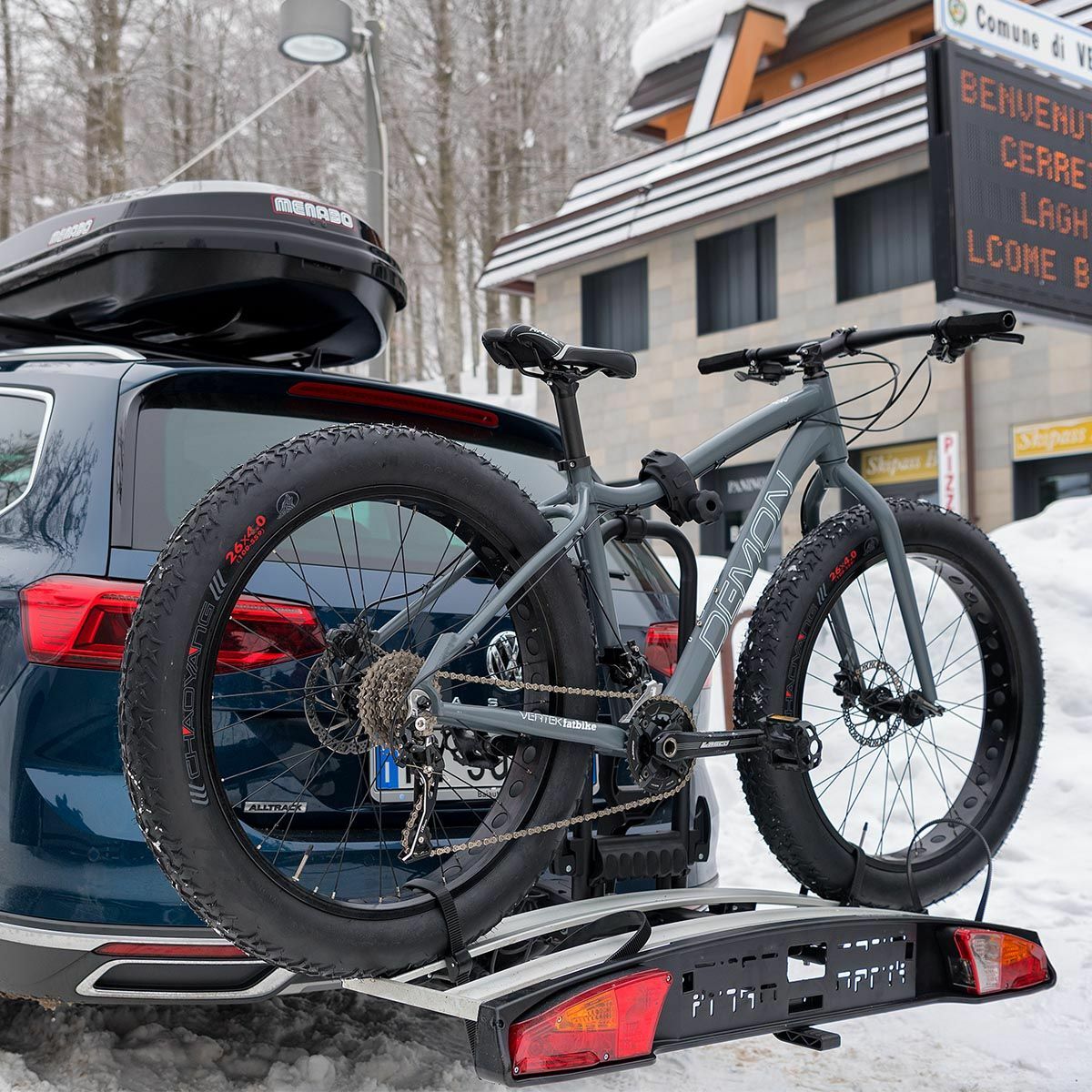 Menabo Alcor 2 Fahrradträger Kupplungsträger Anhängerkupplung 2 Räder ...