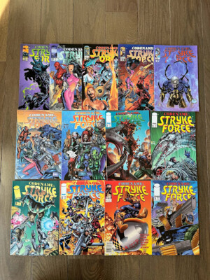 CODENAME STRYKEFORCE COMIC LOT 13 ISSUES IMAGE COMICS MARC SILVESTRI ...