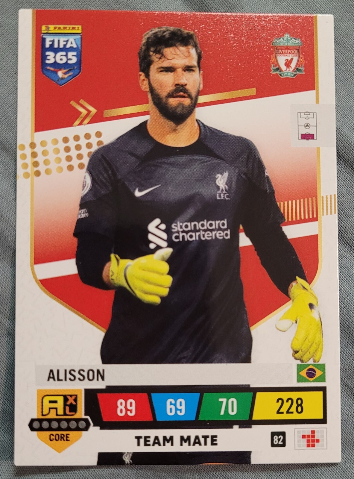 ALISSON #82 LIVERPOOL CHROME FIFA 365 ADRENALYN XL 2023 PANINI | eBay