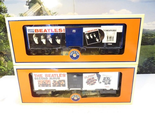 LIONEL TRAINS 29961 INTRODUCING THE BEATLES 2 PACK BOXCAR SET -0/027 ...