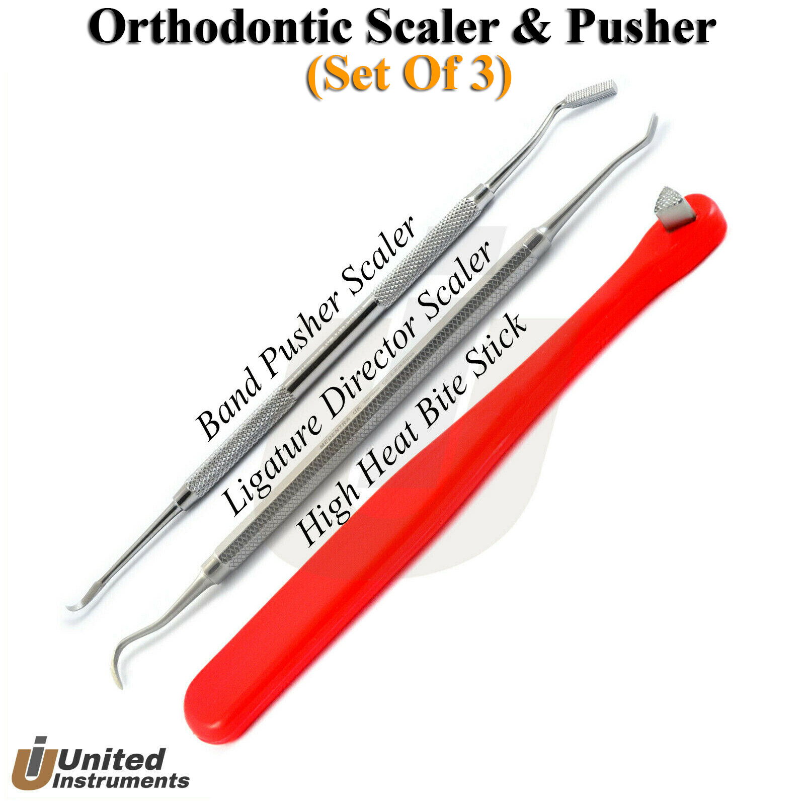 Orthodontic Ligature Director Scaler Dental Band Pusher Ortho Heat Bite ...