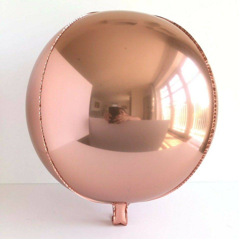 Brand New 32" Sphere Orb Round Balloons Rose Gold Spherical party ...