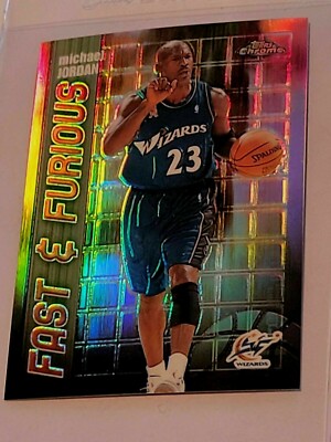 Michael Jordan 2001-02 Topps Chrome Fast&Furious REFRACTOR FF05 mint ...
