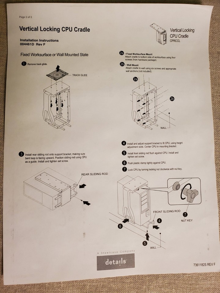 Details | CPRCCL | Vertical Locking CPU Cradle Hanger Holder | eBay