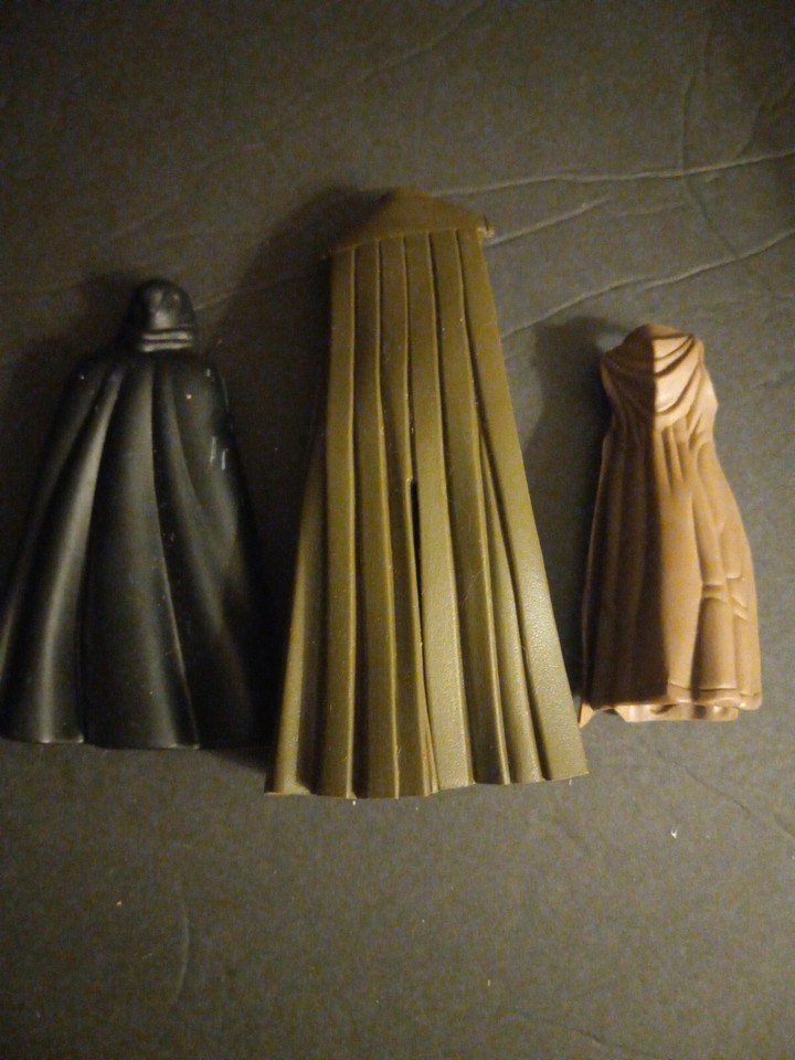 Kenner Star Wars Plastic Clothing- Palpatine Robe, Kenobi Robe, Qui-Gon ...