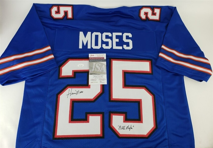 Haven Moses Signed Buffalo Bills Jersey (JSA COA) 1973 Pro Bowl Wide ...