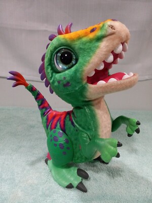 FurReal Friends MUNCHIN T-REX BABY DINO Dinosaur Interactive robot ...