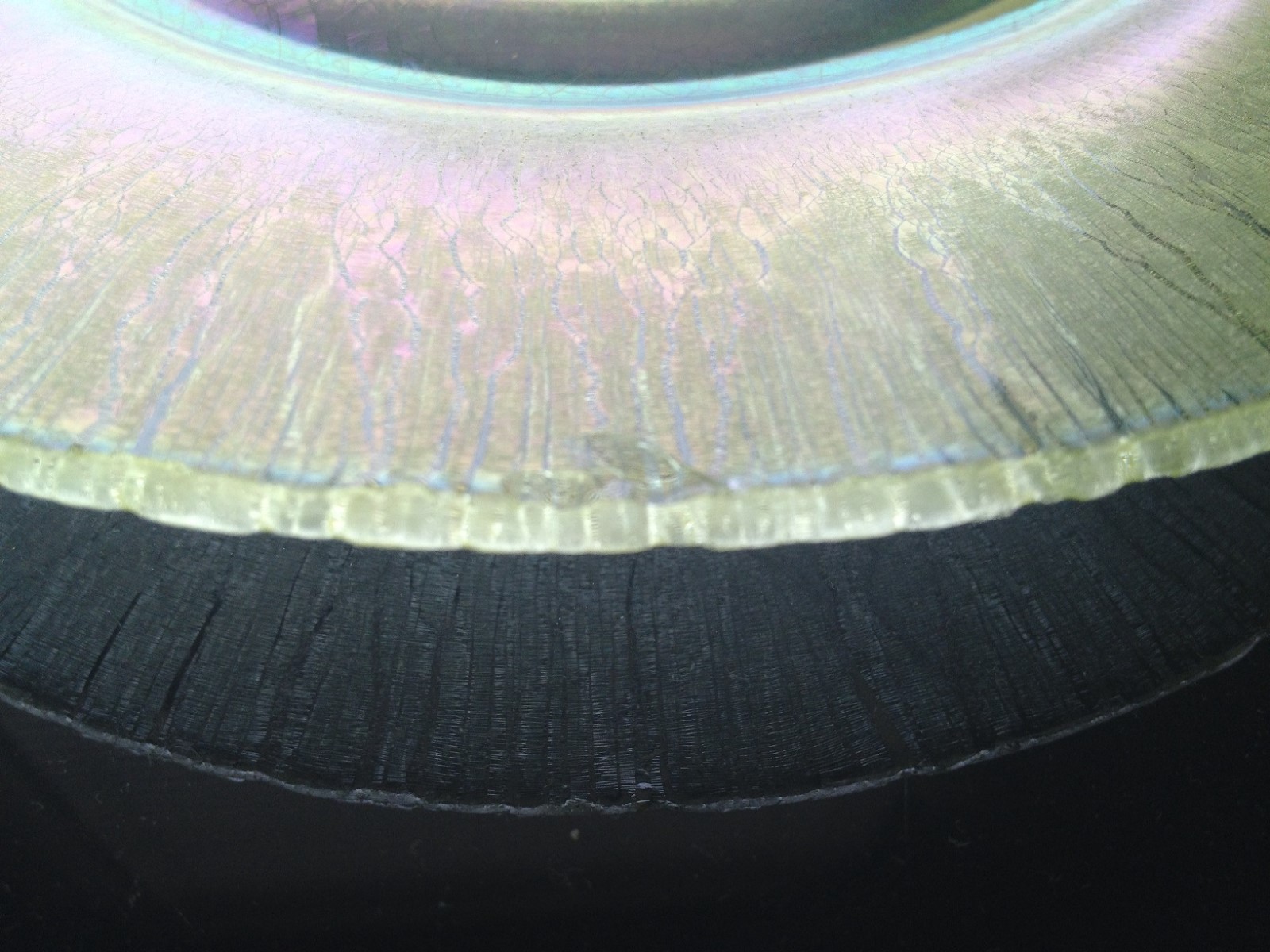 Set Of 9 Mold Blown Imperial Vaseline Uranium Stretch Glass Plates | eBay