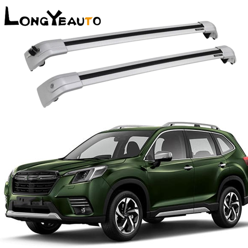 2Pcs Roof Rail Racks Cross Bar Fit for Subaru Forester 2019-2024 silver ...