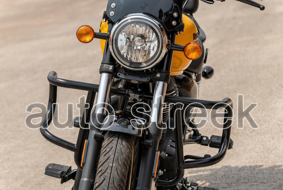 Genuine Royal Enfield Meteor 350 Black Airfly Evo Engine Guard | eBay ...