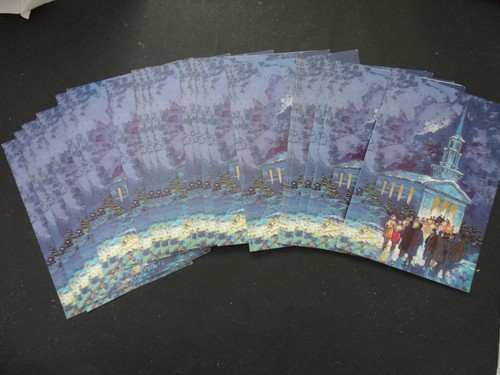 30 VINTAGE LOT MCM CHRISTMAS GREETING CARDS CHURCH CHRISTMAS EVE 6 ...