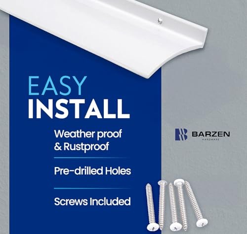 Door Rain Drip Guard - Over Door and Window Drip Cap Rain Deflector ...