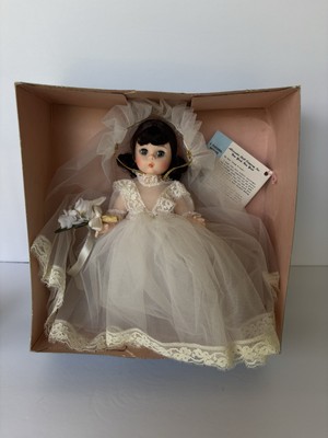 Vintage Madame Alexander 8" Bride Doll #435 Brunette with Box | eBay