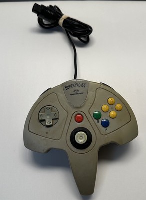 Super Pad 64 Performance Nintendo 64 Controller Gray Wired P-305 N64 | eBay