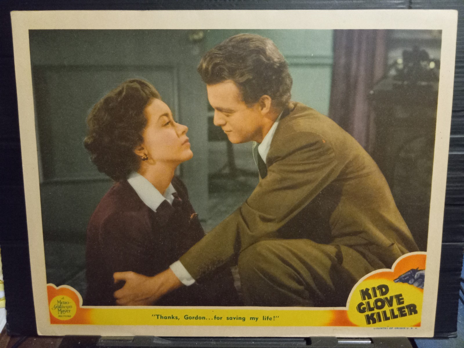 Lobby Card 1942 KID GLOVE KILLER Van Heflin Marsha Hunt best CU ...