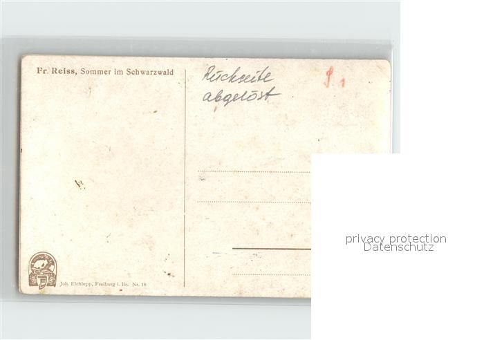 Reiss Fritz Sommer im Schwarzwald | eBay