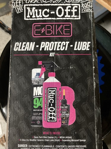 Muc-Off Ebike Clean Protect Lube Kit, Degreaser Cleaning Lubricate ...