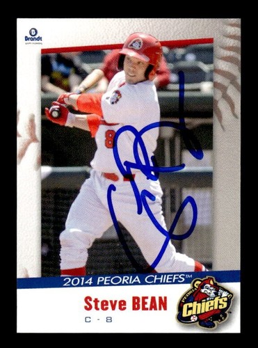 STEVE BEAN 2014 PEORIA CHIEFS BRANDT #3 ON-CARD AUTO | eBay