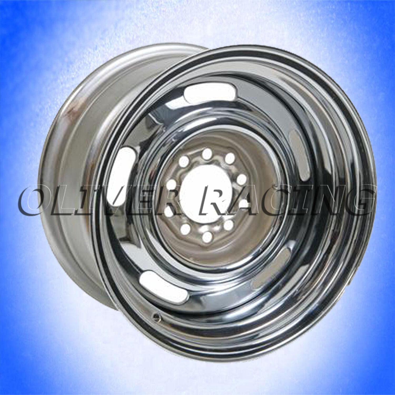 FELGE Chromefelge Rallye Wheel 15" x 8" 5 x 4.5/4.75 in. US Car Felge ...