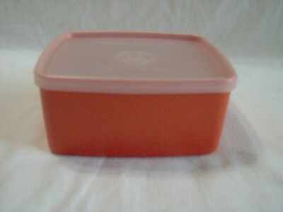 TUPPERWARE 16 Ounce SQUARE ROUND CONTAINER #311 SNACKS STORAGE FREEZER ...
