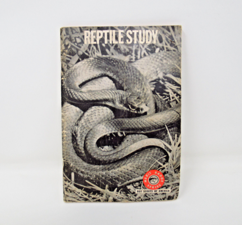 Reptile Study Merit Badge Book Boy Scouts of America Vintage Handbook ...