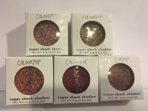 ColourPop Super Shock Shadow Amaze, Blaze, DGAF, Sequin, Fringe, Bubbly ...